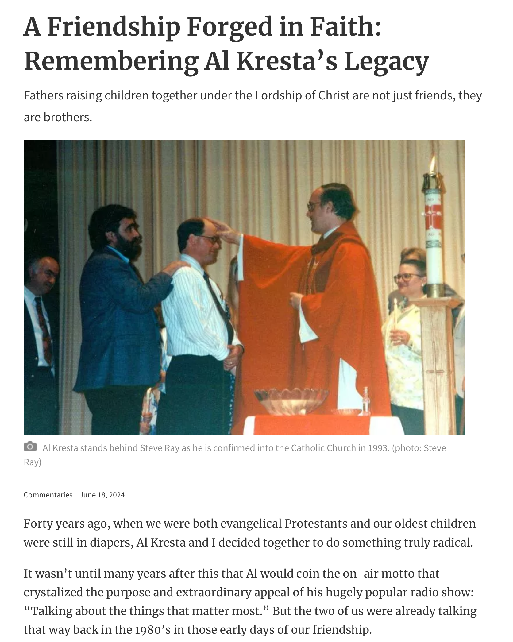 Here is my article with Memories of Al Kresta in our earlier days in ...